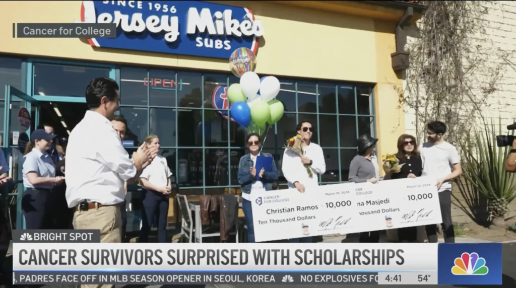 NBC's 'Bright Spot' Features Cancer for College - Cancer for College